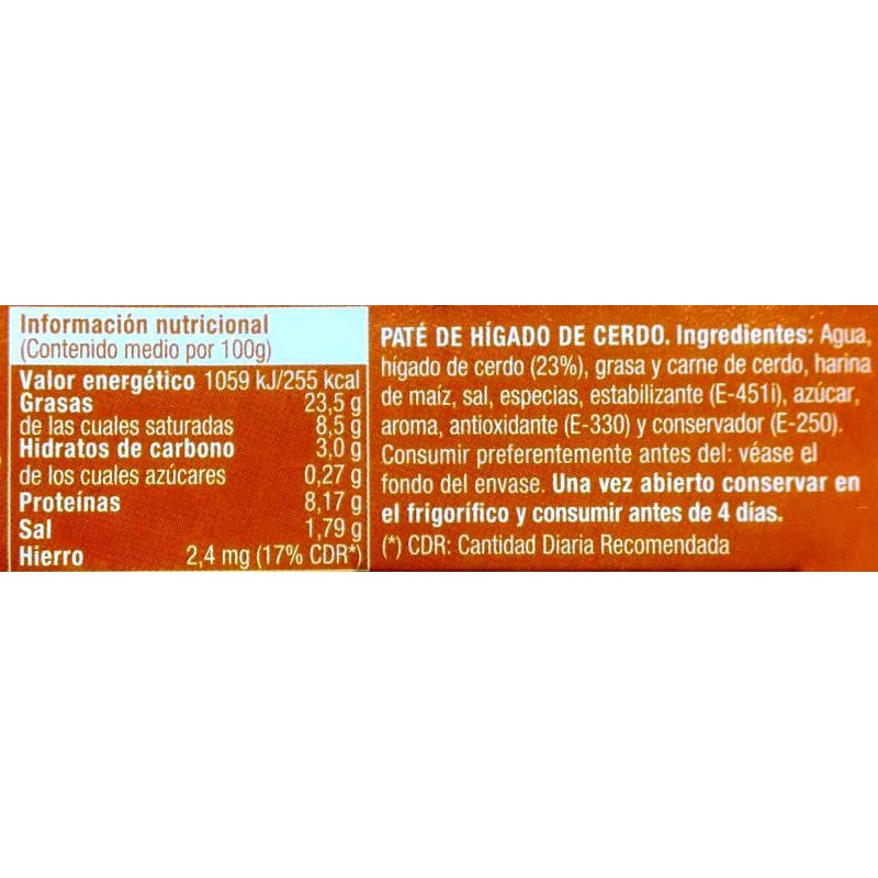 Comprar Paté Hígado de Cerdo Suave Apis. 3 x 80grm
